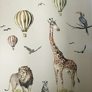 Safari Savanna Wall Decal Set Kids Removeable for Children’s Bedroom ...